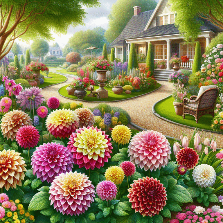 Front Yard Dahlia Garden Design